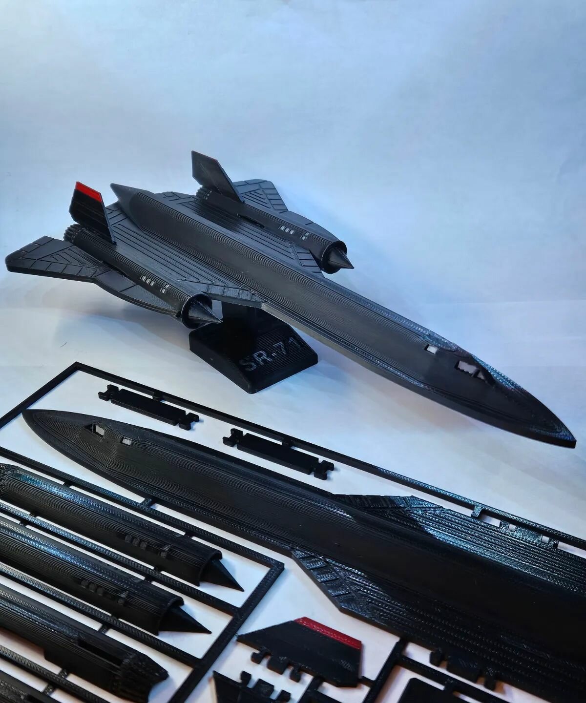 Самолёт SR-71 сборная модель карточка