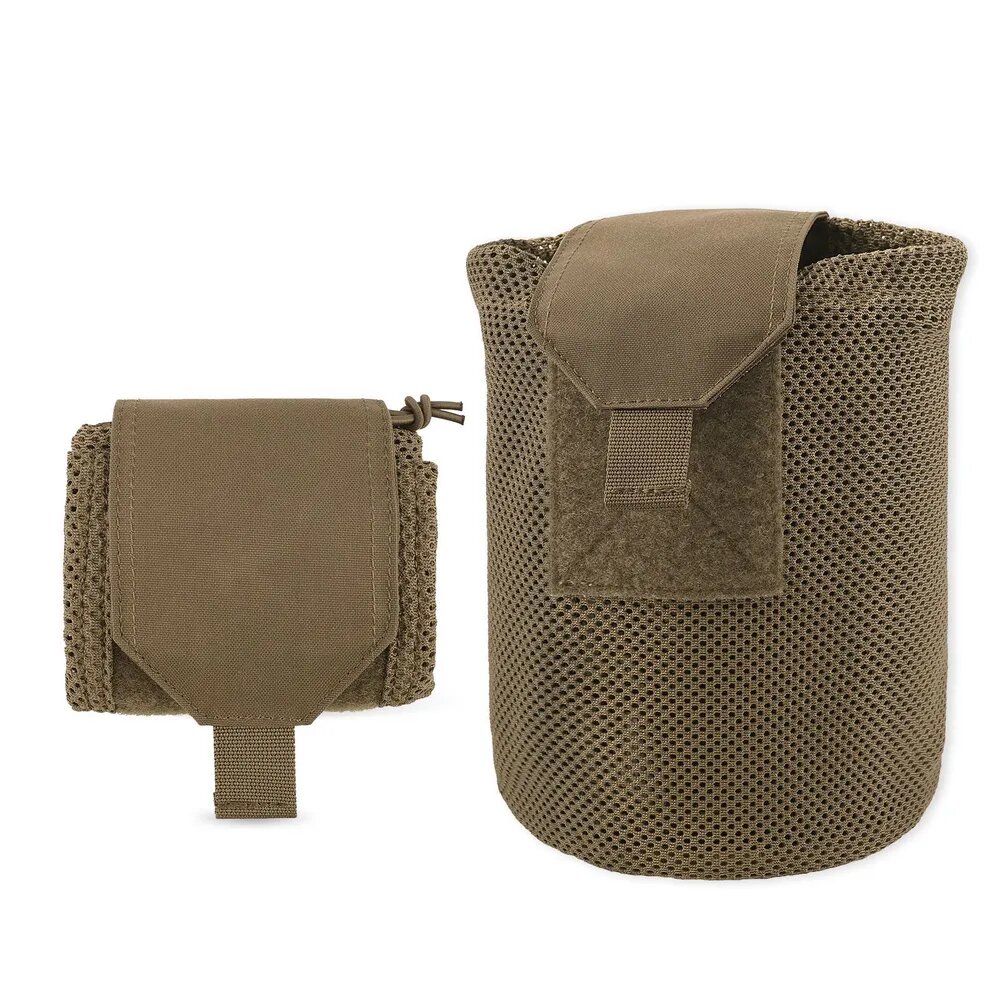 Сумка тактическая Coyote Brown из нейлона 500D, глубина 25 см, подходит для рыбалки и охоты