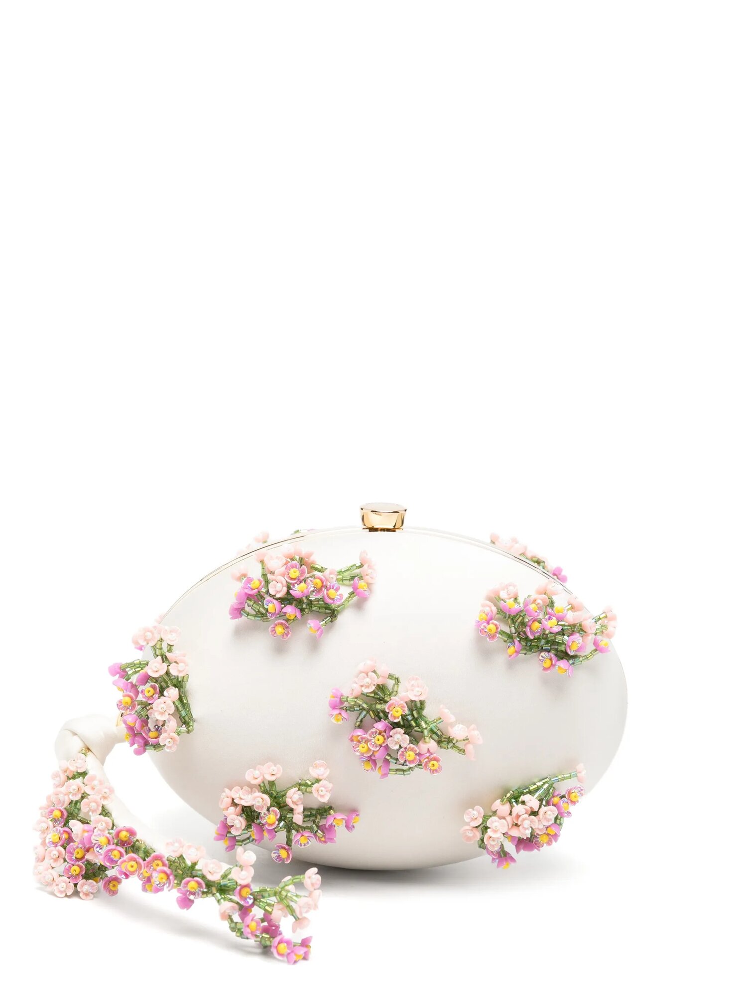Сумка Flower-embellishment clutch bag