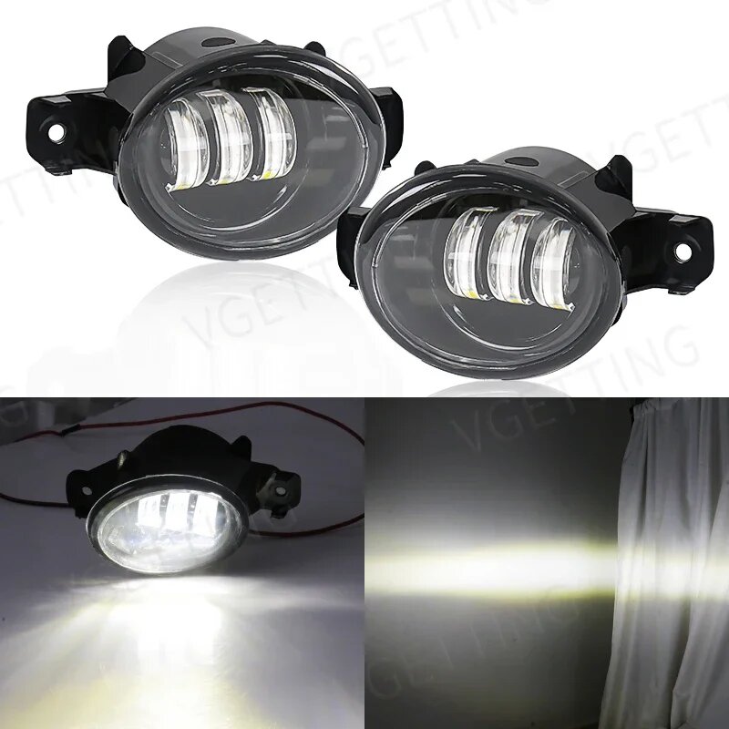 1 Пара Супер Ярких Светодиодных Противотуманных Фар Для Nissan Altima QASHQAI X-Trail LED White D
