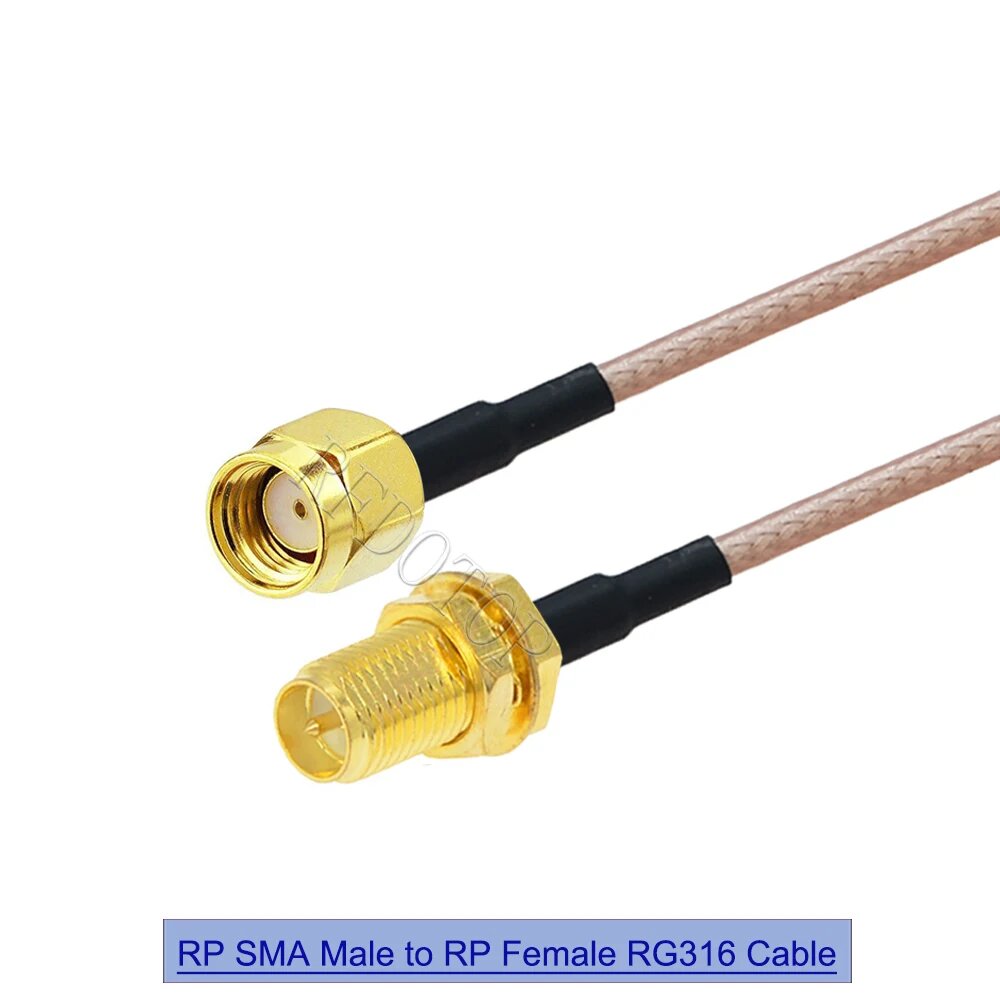 RFDOTOP Коаксиальный кабель RG316 SMA-SMA 50 Ом