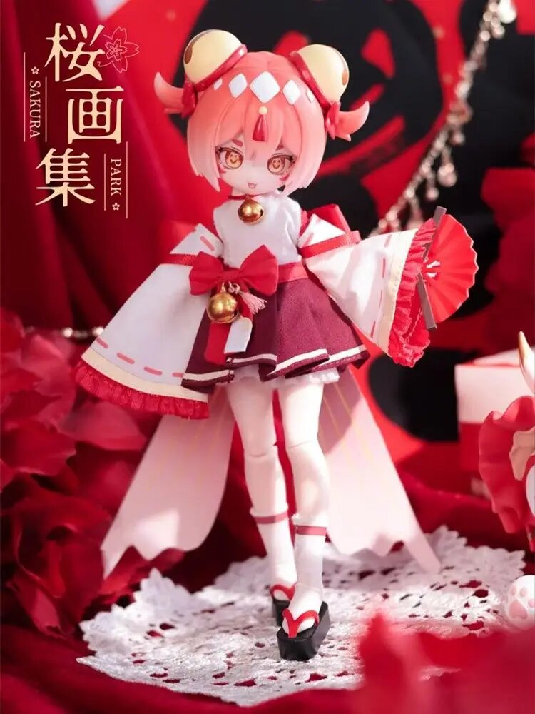 Sakura Park 1/12 BJD Статуэтка, Розовый, confirm C