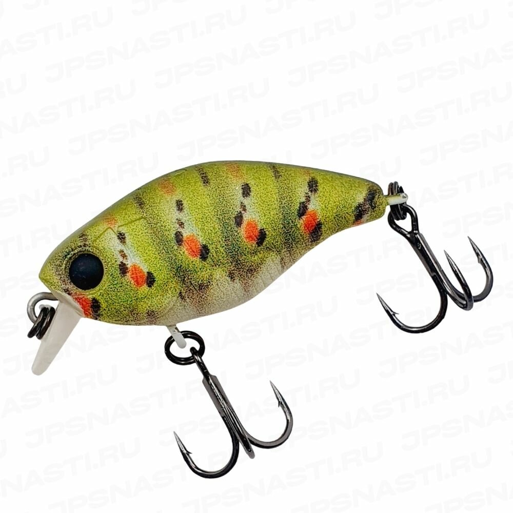 Японский воблер крэнк Jackall Micro Chubby 30, 2 г, rt green caterpillar / Воблеры на голавля / Приманки для ловли хищника
