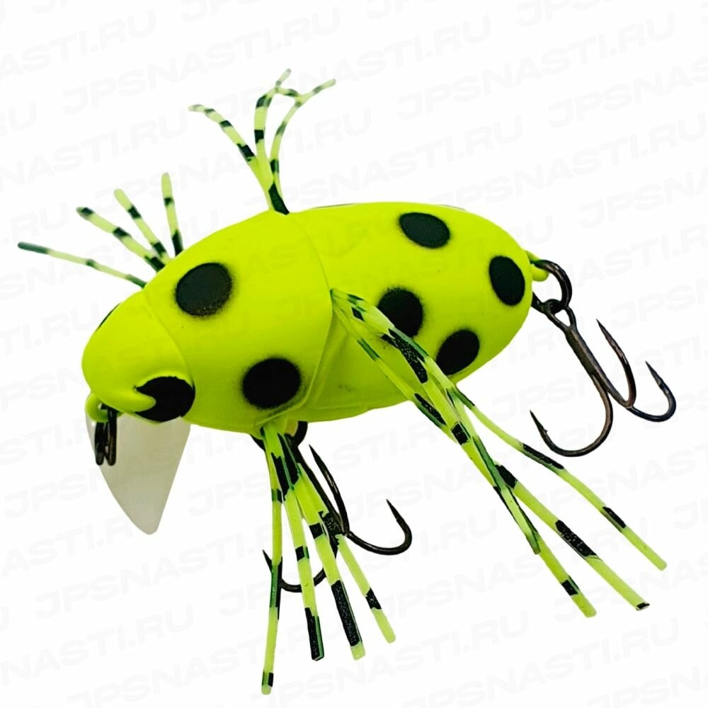 Японский воблер на голавля Jackall Chubby Bug 35, 3.7 г, #mat chart lady bird / Воблеры Шакал / Приманки для ловли хищника