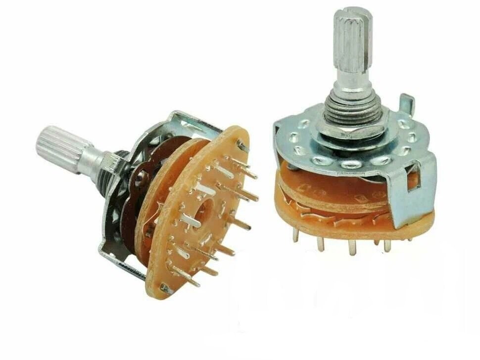 Переключатель "галетник" rotary поворотный 5-позиционный Alpha, 16mm