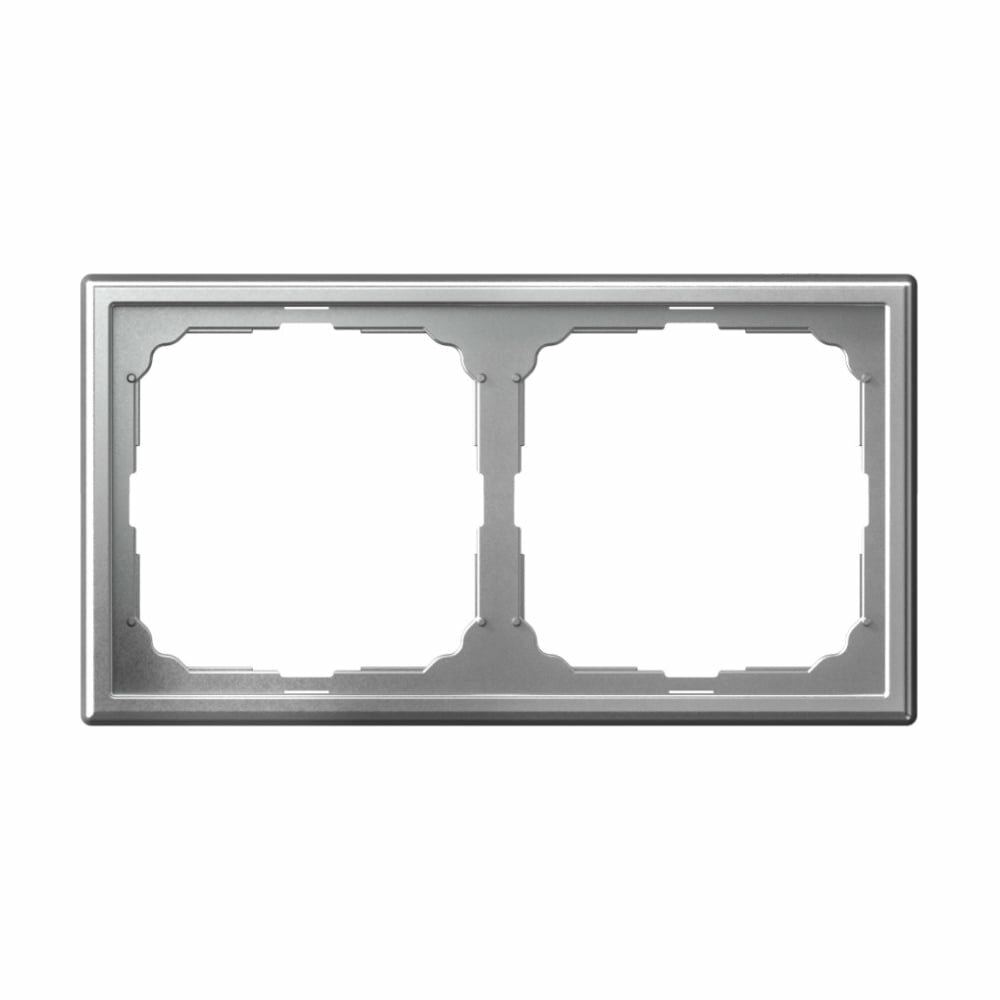 Рамка 2-постовая ArtGallery, универсальная Systeme Electric Алюминий GAL000302