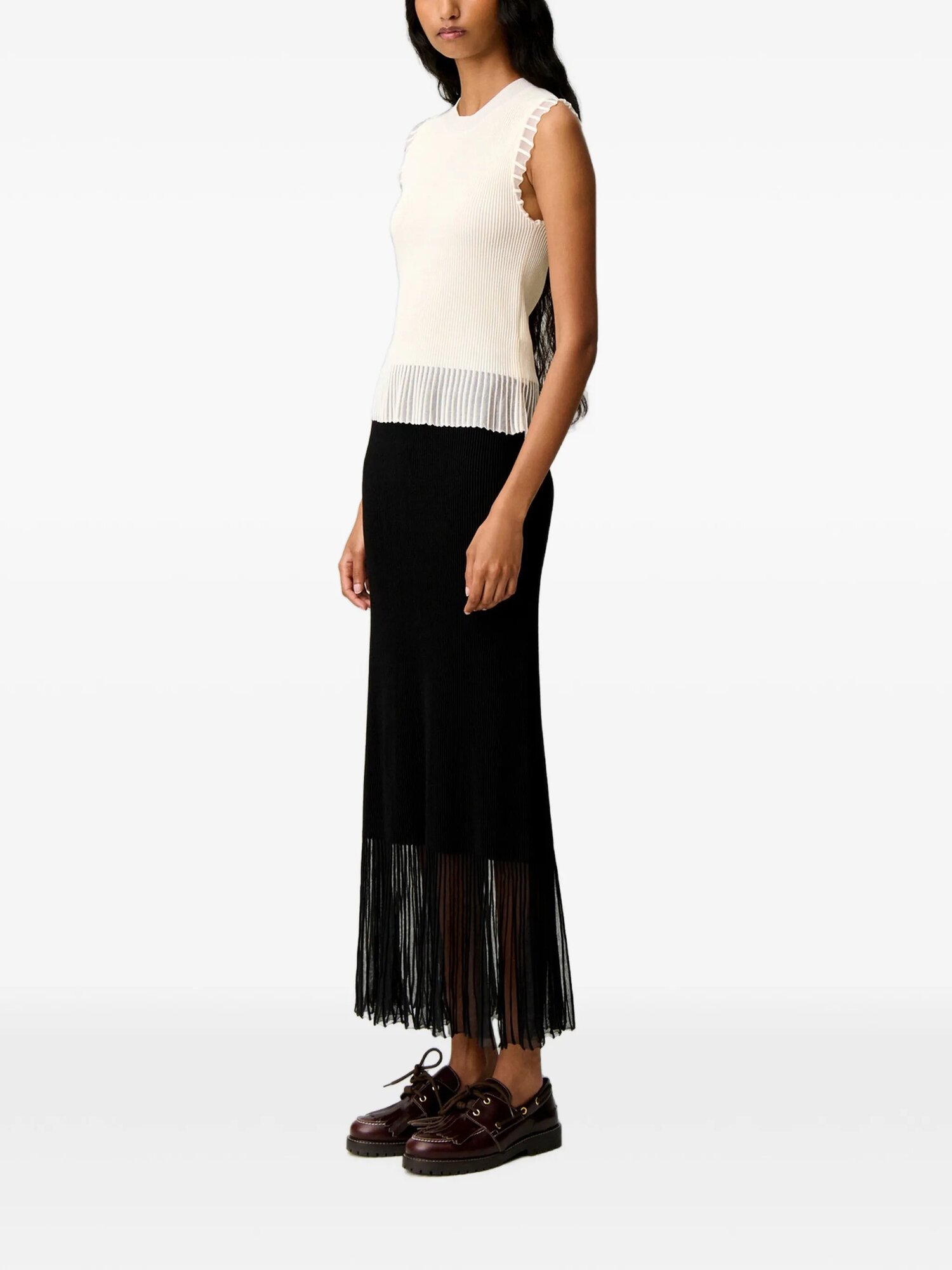 Топ CLAUDIE PIERLOT High-neck knit top, размер 42 — фото 1