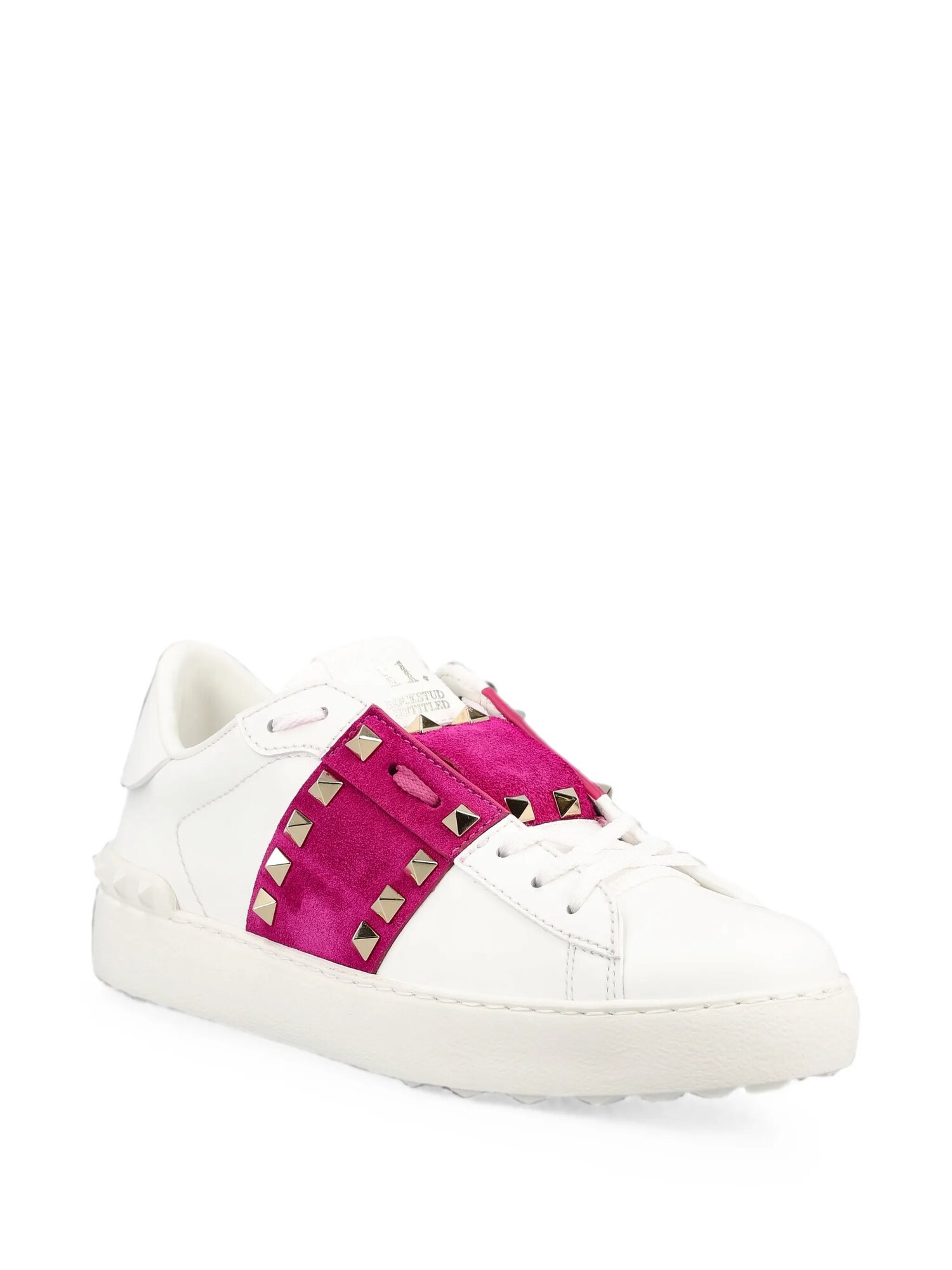 Кроссовки Valentino Rockstud Untitled, размер 36, бежевый/белый — фото 1