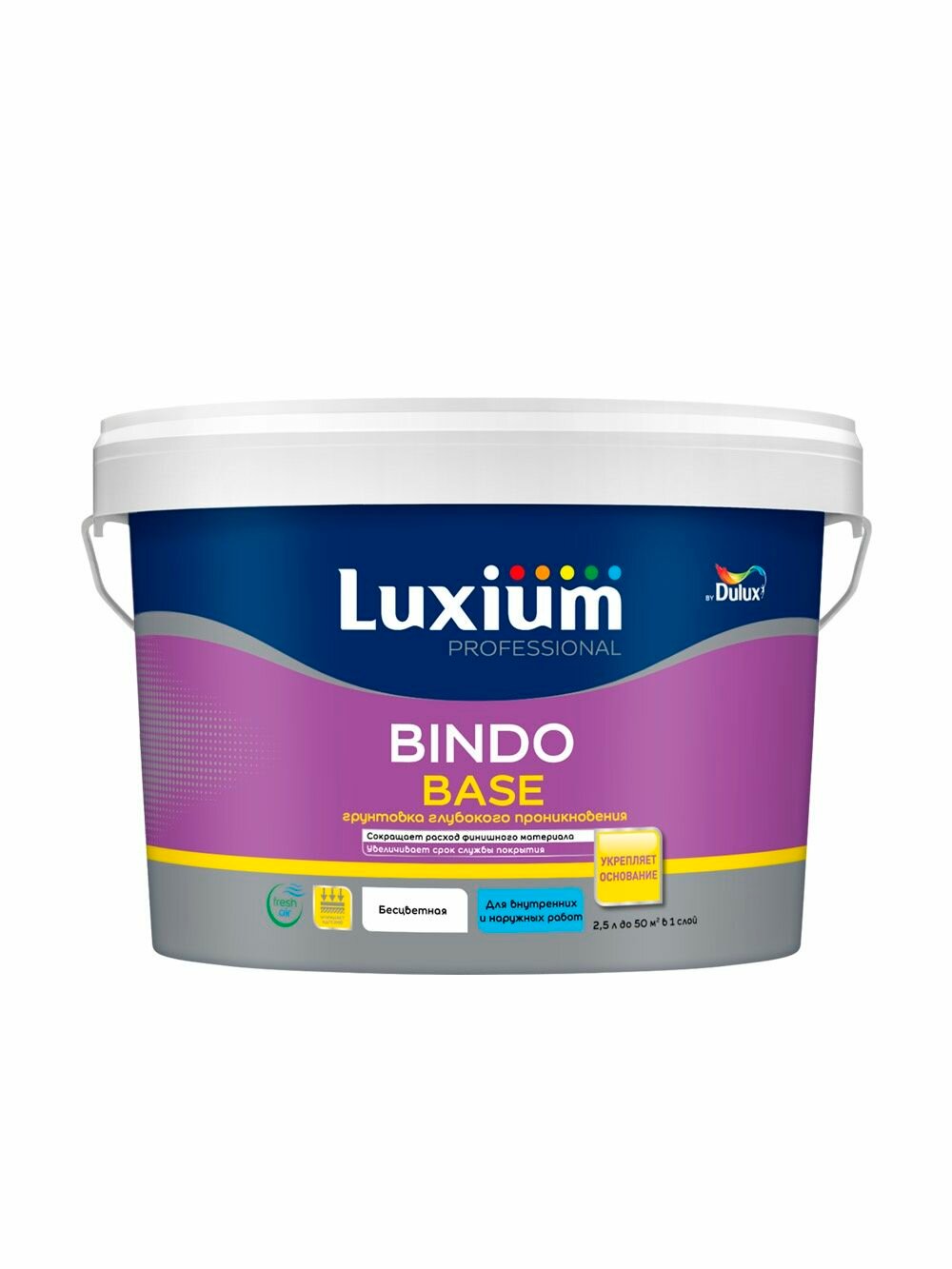 Грунт универсальный водно-дисперсионный Luxium Professional Bindo Base 2,5 л