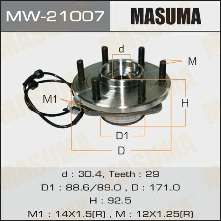MW-21007 Ступица колеса Инфинити QX56 передняя