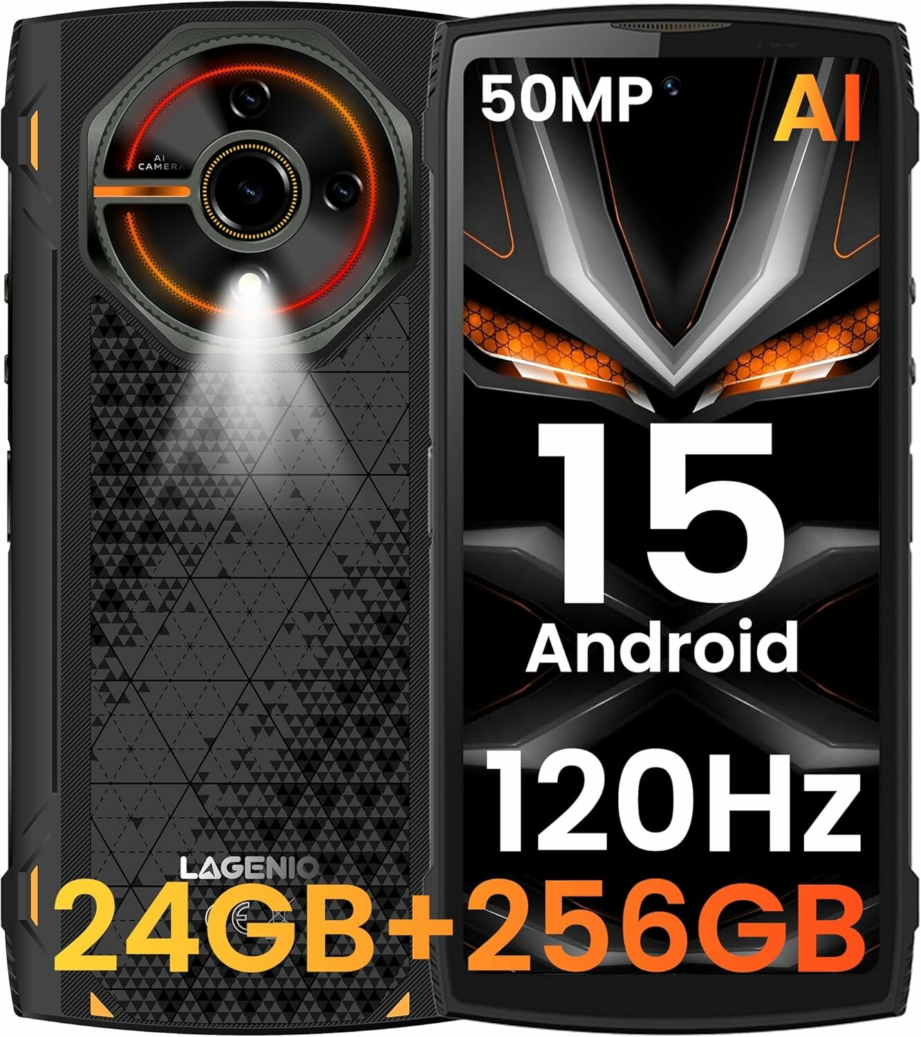 Мобильный телефон LAGENIO Panther 2 Pro 24(8+16)GB 256GB, 6,7-дюймовый HD-экран, 5150 мАч