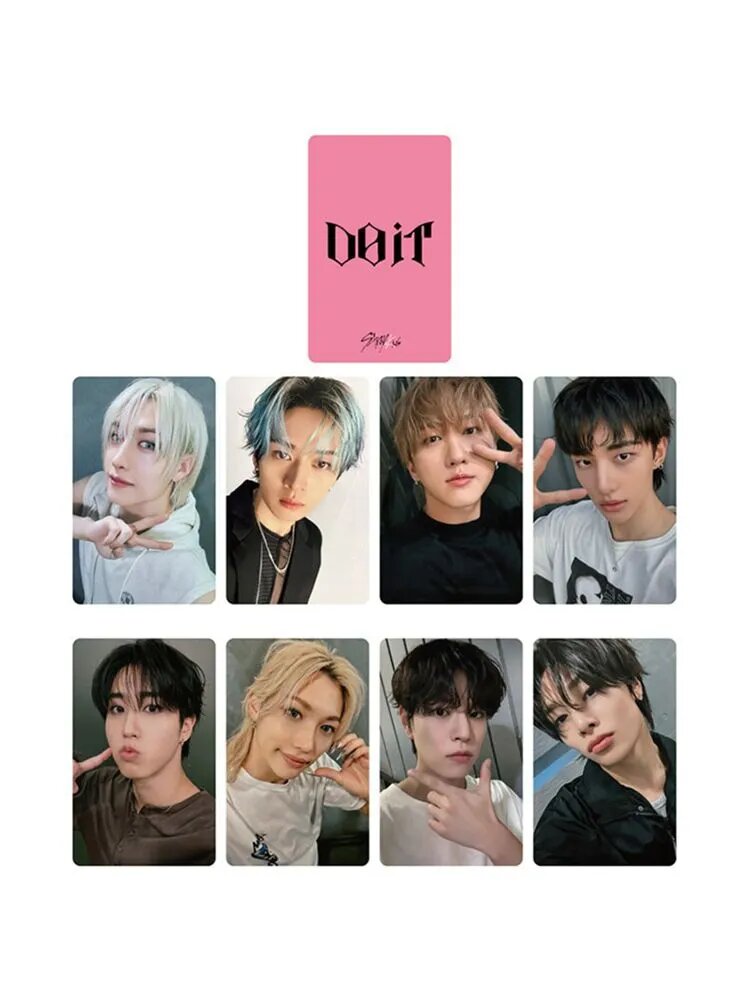 StrayKids Karma в Шанхае карточки / 8 шт полный комплект коллекционные карты / Stray Kids лимитированная серия