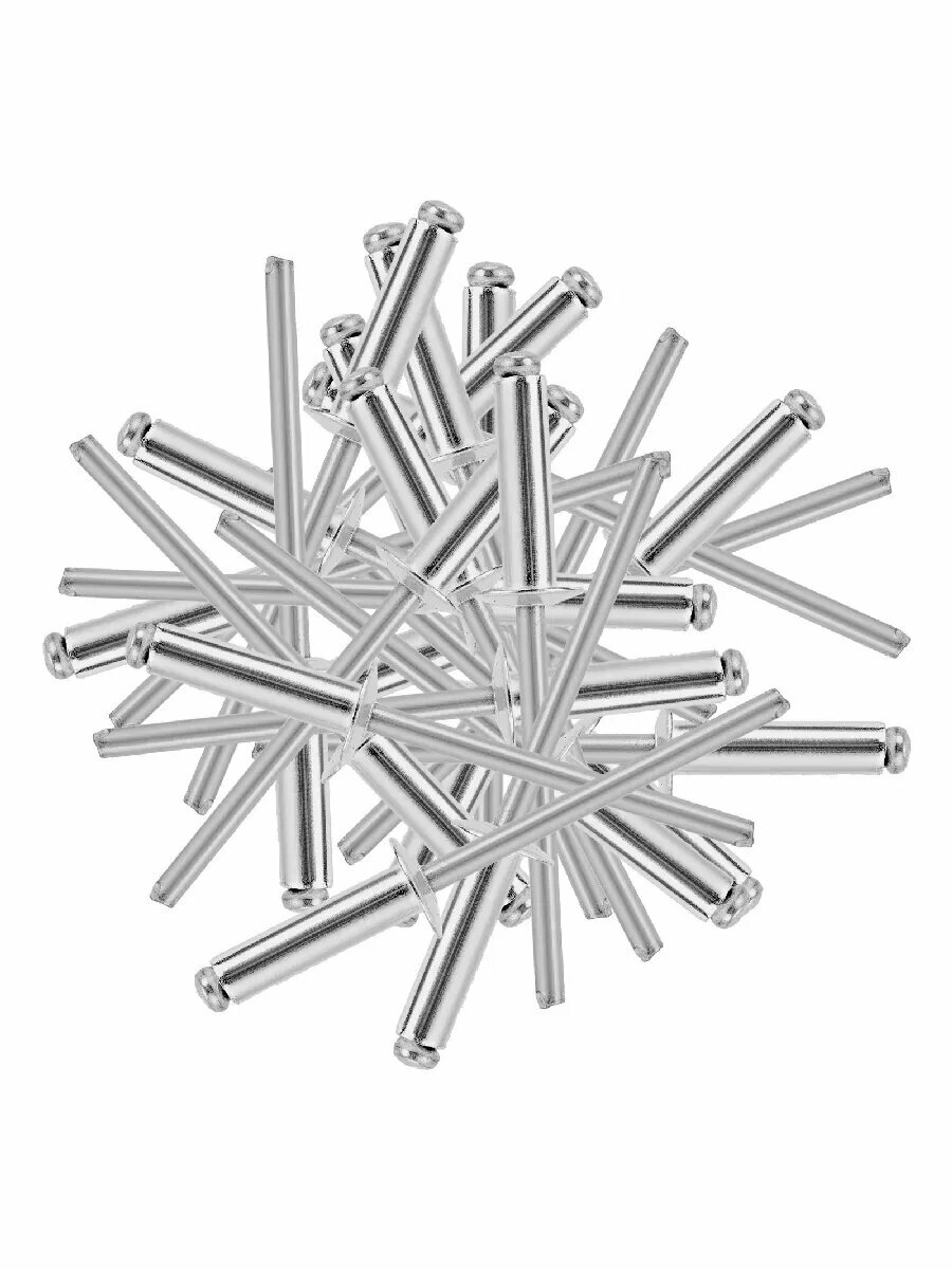 Заклепки алюминиевые 5/32"-5/8", 4 х 15 мм. 50 шт.