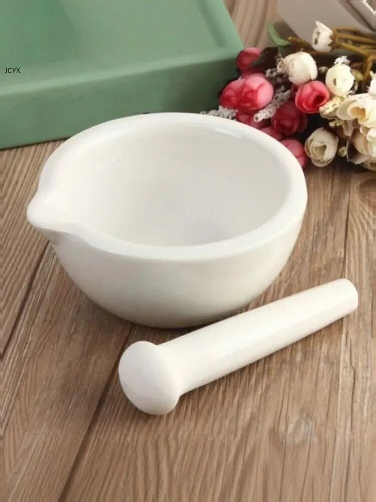 Ступка с пестиком, Фарфор, 6 см, 1 шт