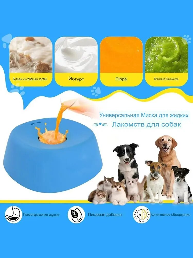 Миска для медленного кормления, миска-шарик для собак