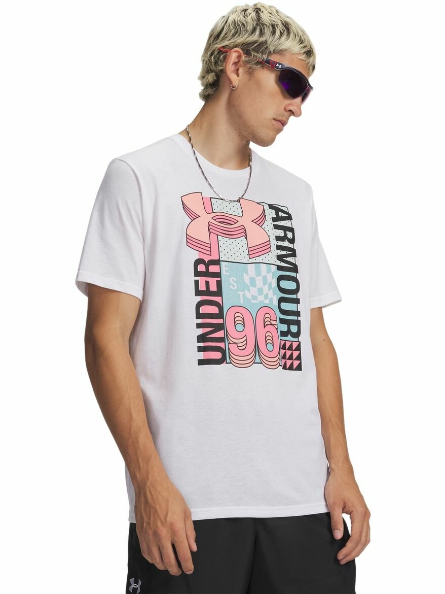 Футболка спортивная UA M LOGO COLLAGE SS