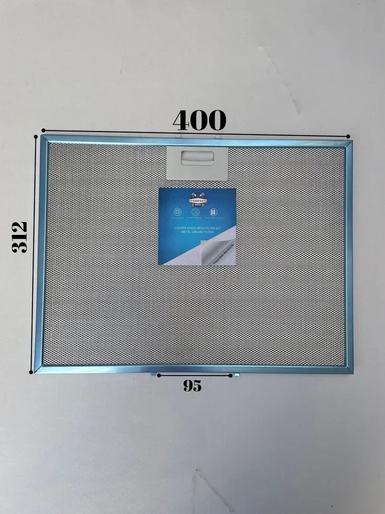 1 шт. 400x312 мм. Вытяжной фильтр, Масляный фильтр для вытяжного вентилятора, 40x31,2 CM.