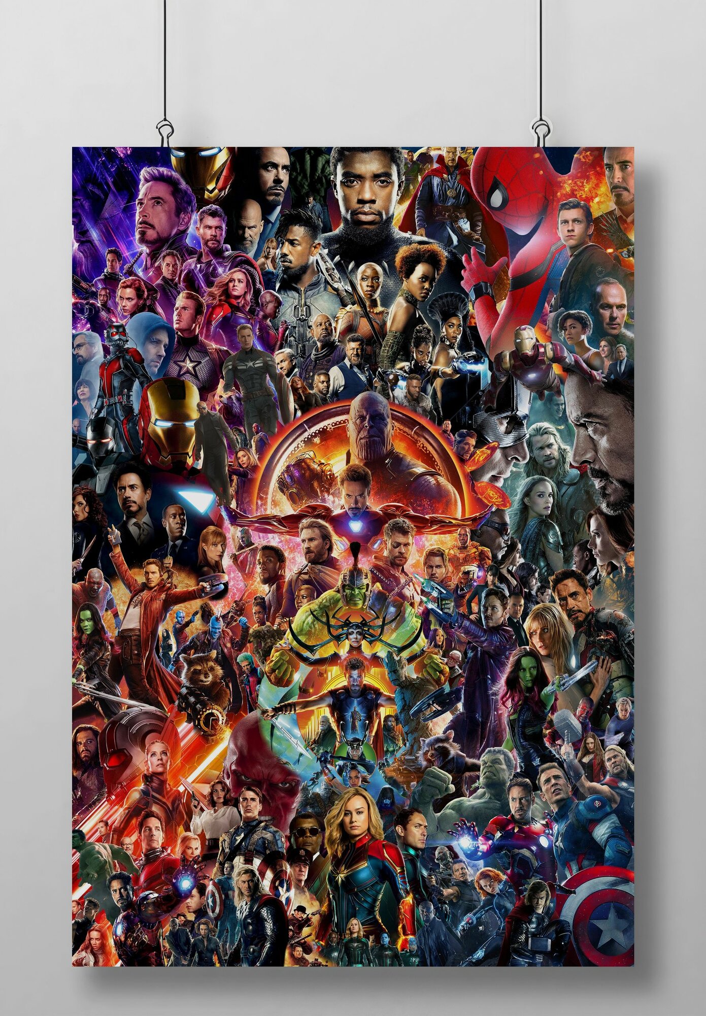 Постер / Плакат На Стену Интерьерный Марвел (Marvel)