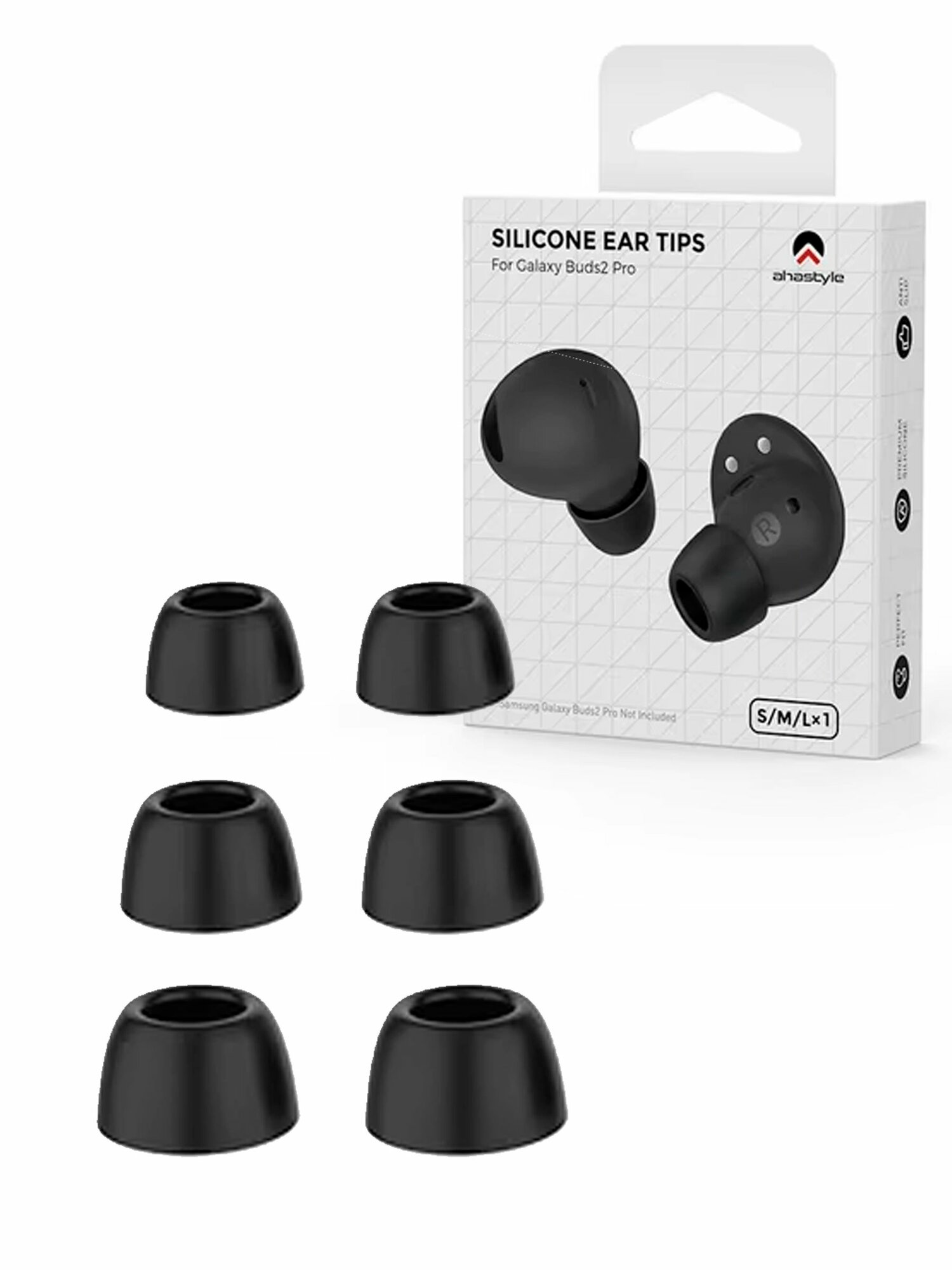 Амбушюры для наушников Samsung Buds 2 Pro (S, M, L - 3 пары)
