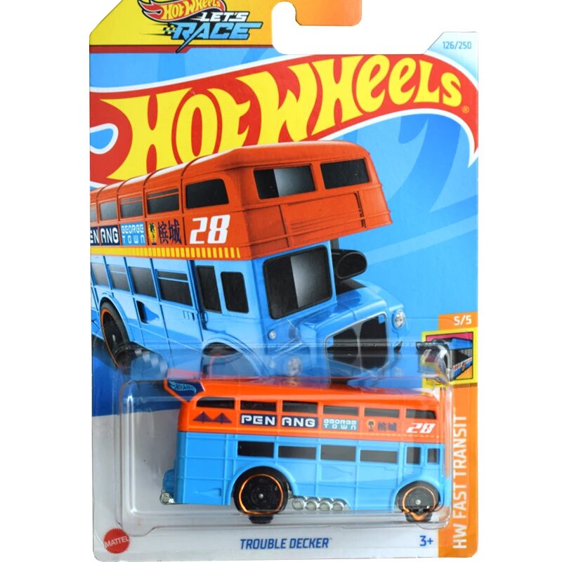 Hot Wheels Trouble Decker, синий