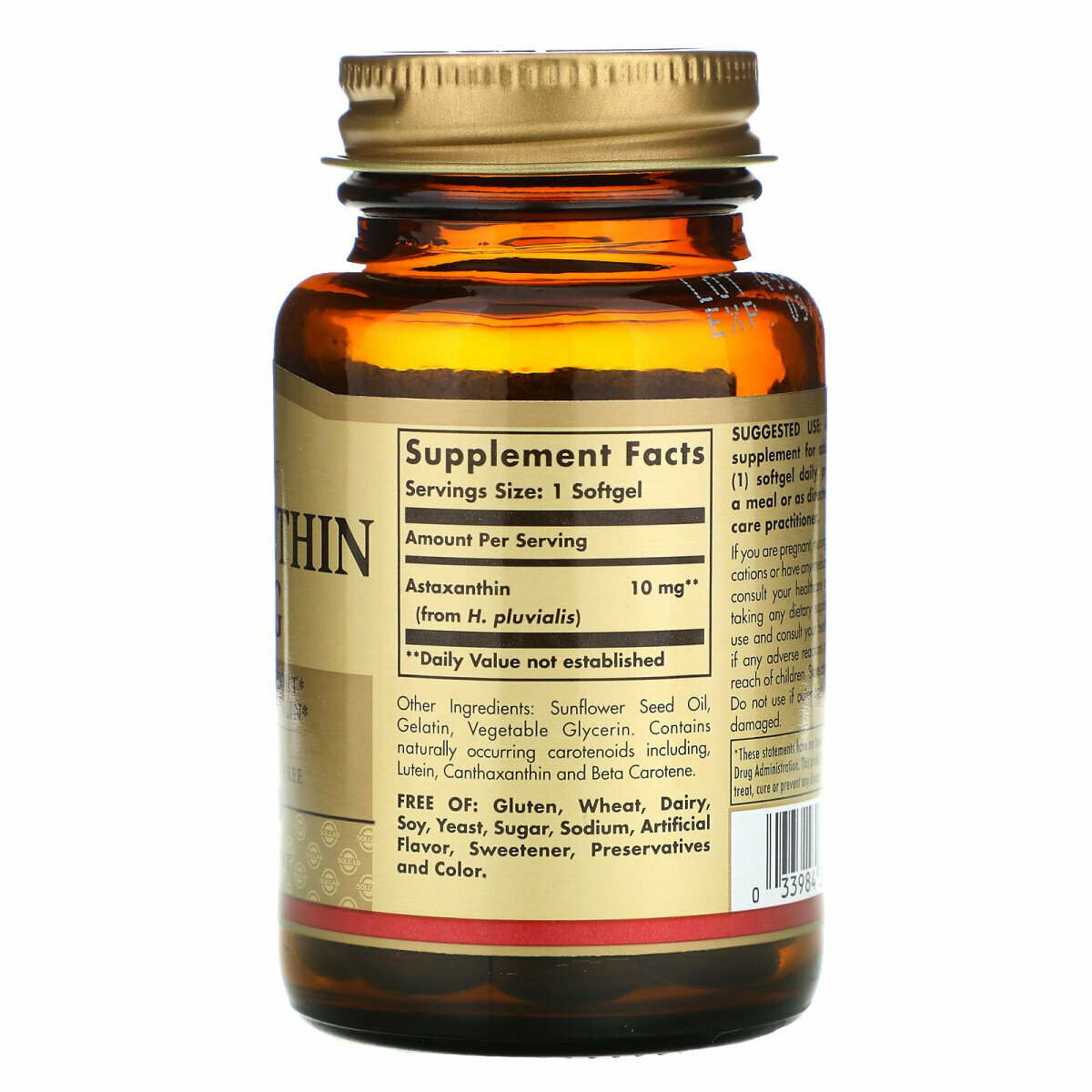 Solgar Astaxanthin 10mg 30 Softgels — фото 1