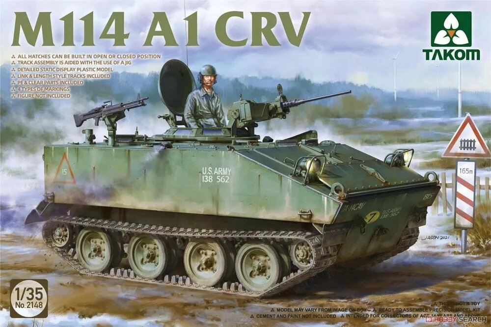 Takom 2148 1/35 M114A1 CRV Tracked Модель сборки бронетранспортеров