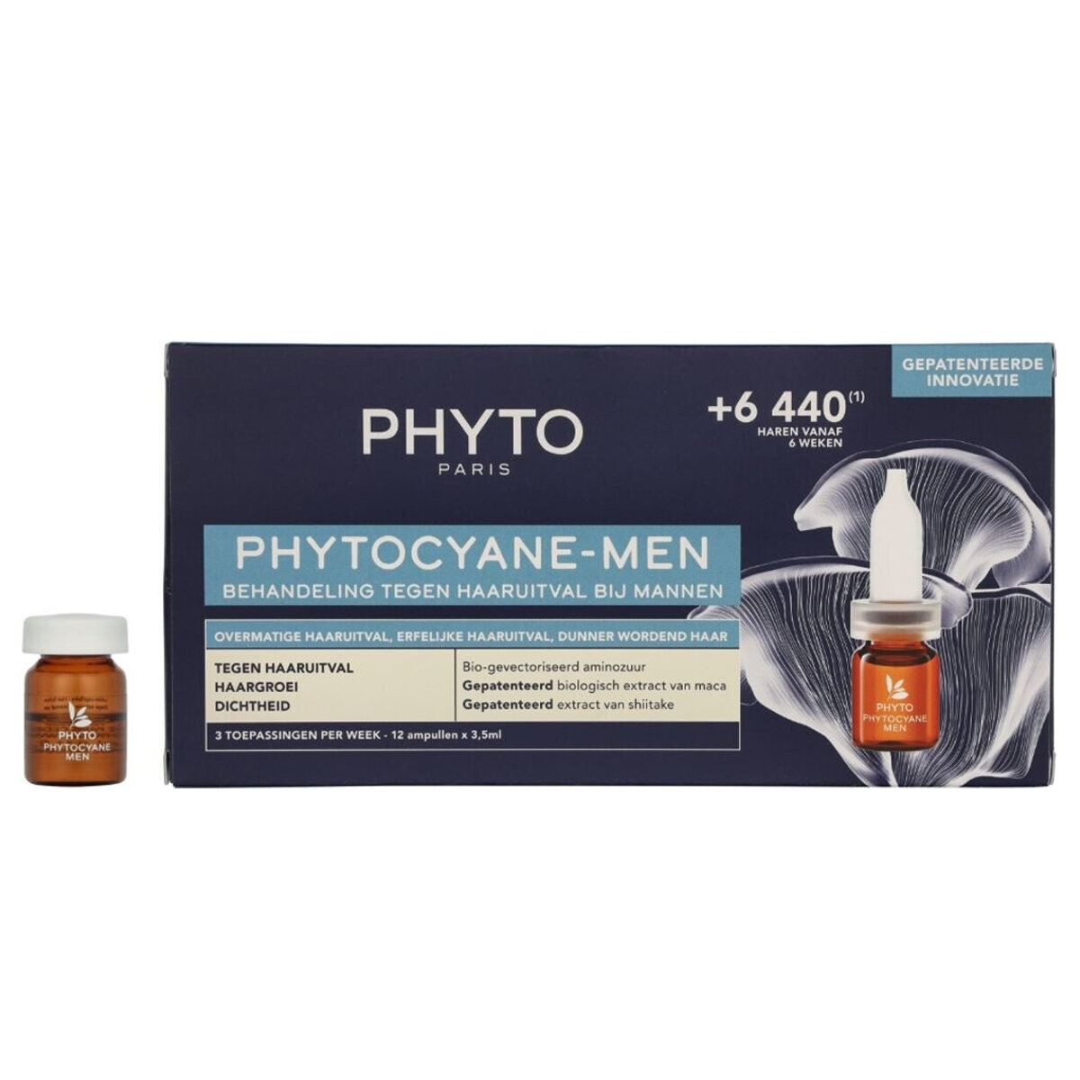 PHYTO Сыворотка против выпадения волос Phytocyane Men Traitement Antichute Homme 3,5мл Сыворотка 12шт