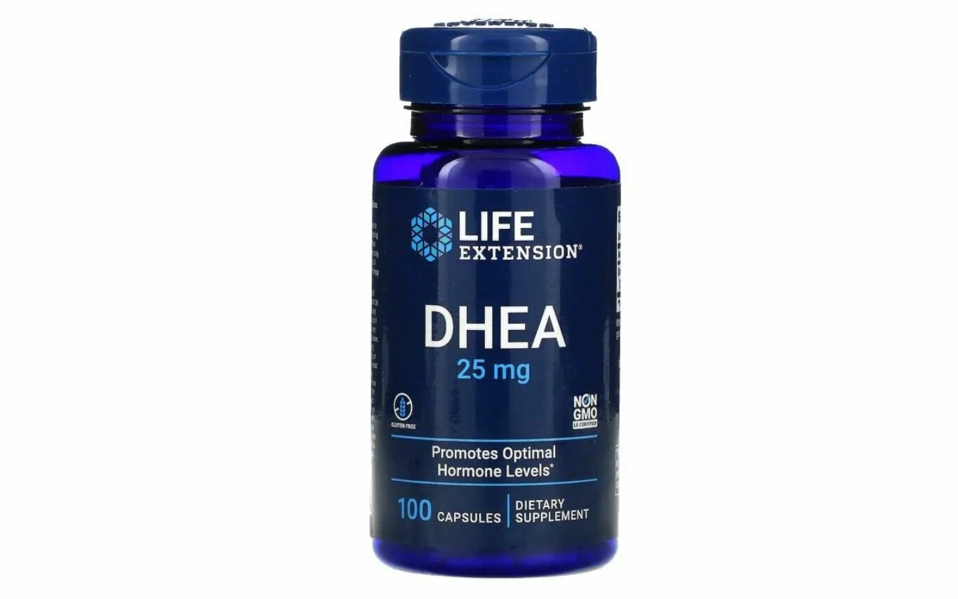 Life Extension, DHEA (дегидроэпиандростерон), 25 мг, 100 капсул