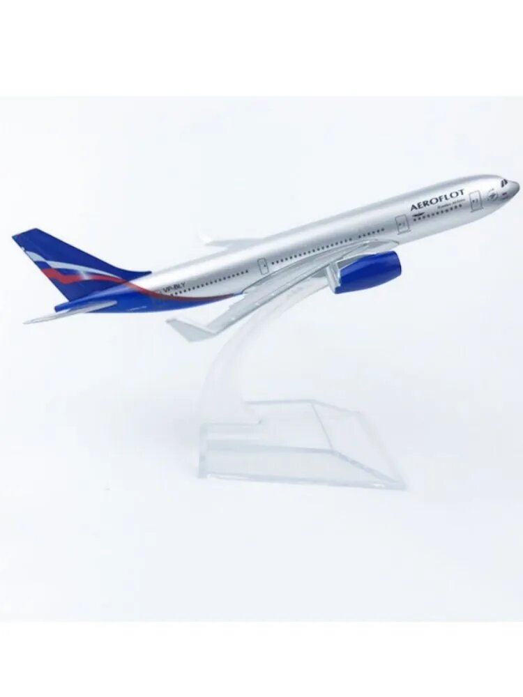 Модель самолёта А330 длиной 16 см, игрушка, декоративная фигурка для коллекции