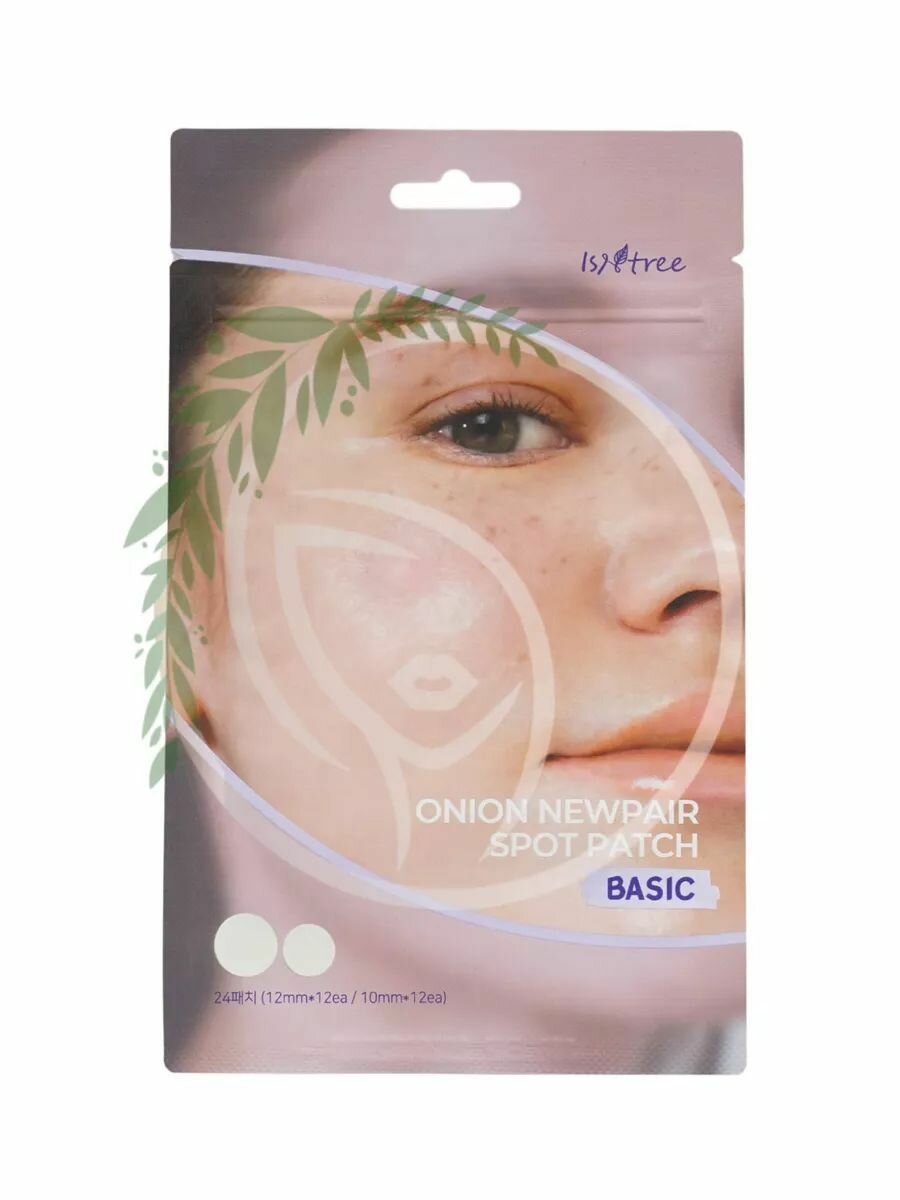 IsNtree Точечные патчи против воспаленийOnion Newpair Spot Patch 24шт
