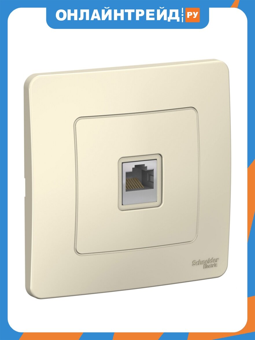 Розетка Systeme Electric (schneider Electric) SCHNEIDER ELECTRIC RJ45 SE Blanca Молочная