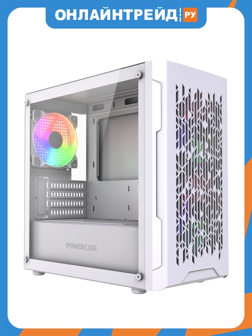 Корпус Powercase Mistral Micro D3W ARGB V2, белый (CMMDW-A3-V2)