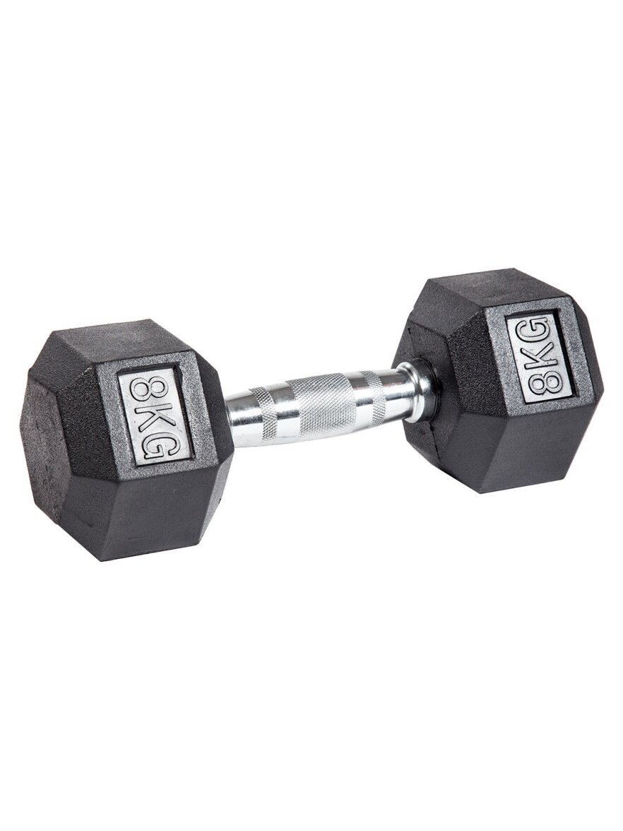 Гантель неразборная Victoryfit гексагональная 8 кг