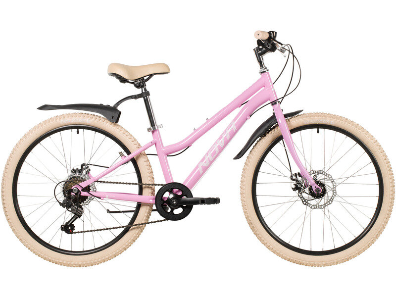 Подростковый велосипед Novatrack Jenny 24 Disc, год 2026, цвет Розовый, ростовка 12