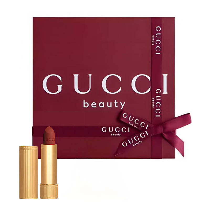 Помада для губ женская GUCCI Pleuche Golden Tube, оттенок #505 Vintage Janet, 3.5 г
