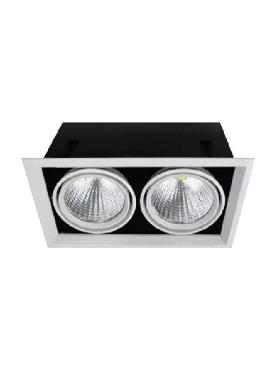 Светильники карданные Foton Lighting Foton FL-LED Grille-111-2 60W 3000K 366*183*140мм 60Вт 4800Лм