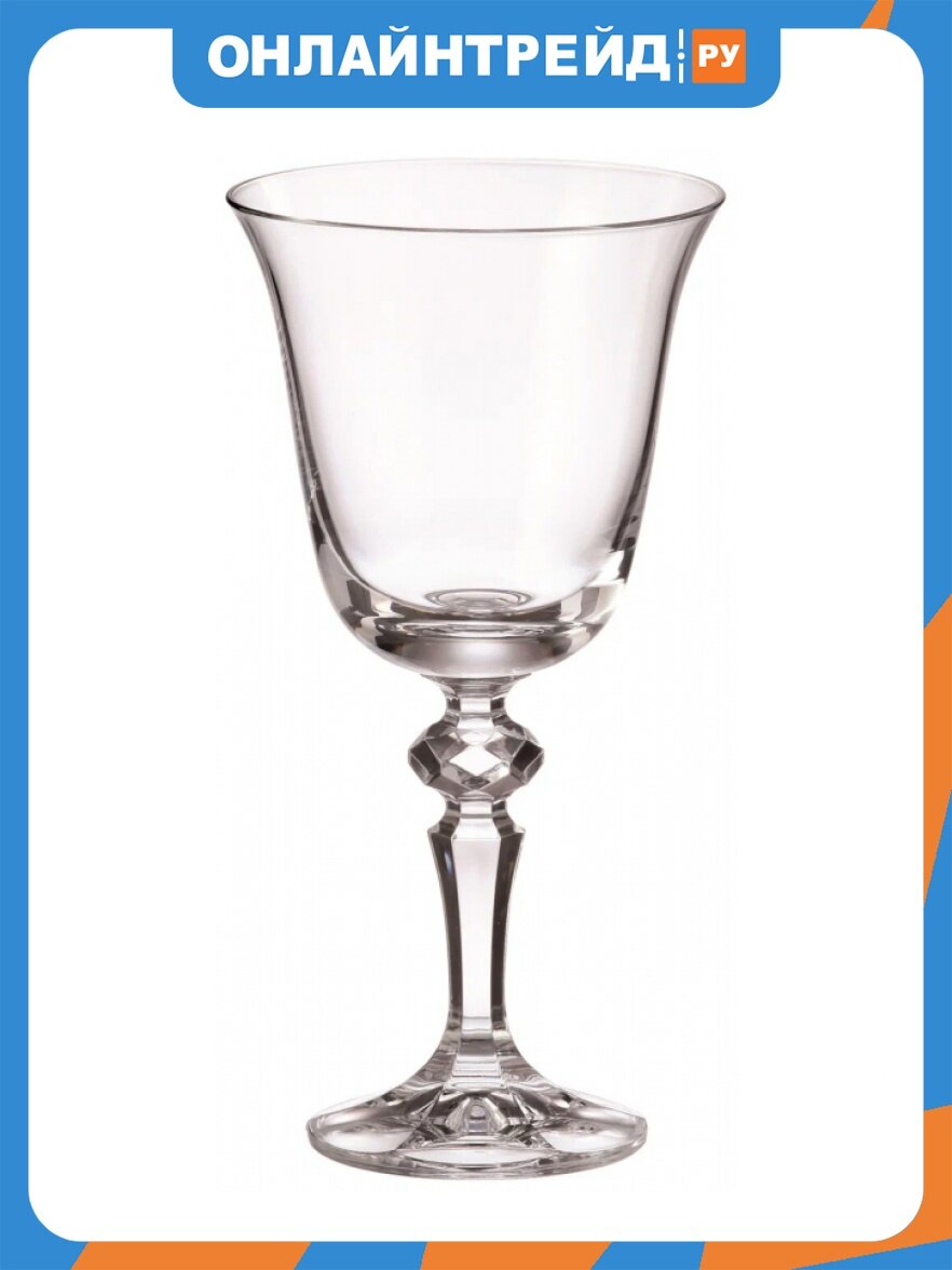 Набор рюмок для красного вина Crystal Bohemia "FALCO", 220 мл (набор 6 шт.)