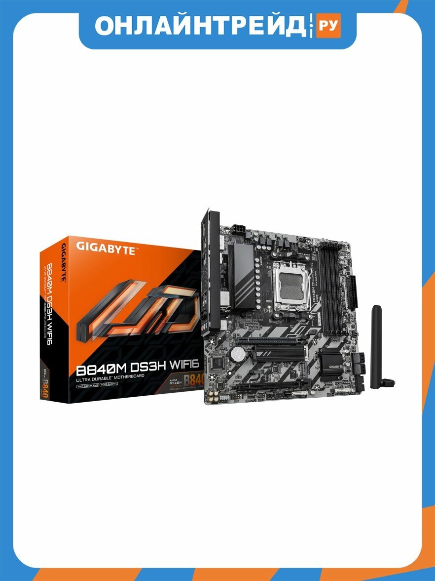 Материнская плата Gigabyte B840M DS3H WF6 (AM5, mATX)