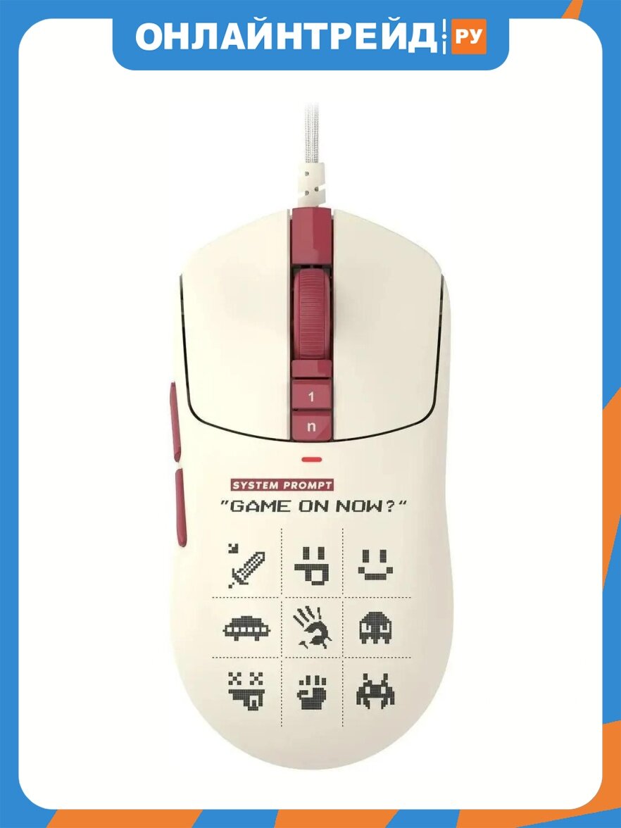 Мышь A4TECH Bloody R72 Ultra Duo беспроводная белый/красный