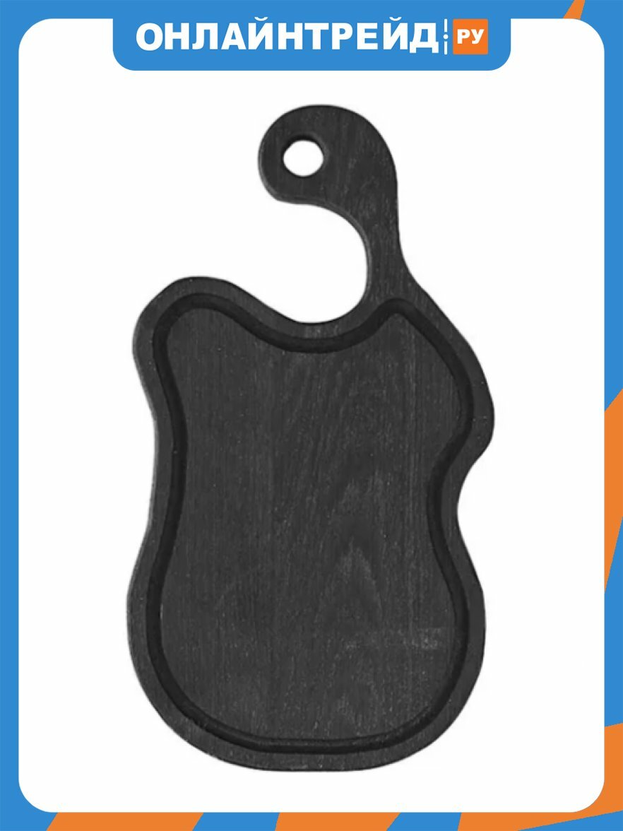 Доска для подачи Ppwood 30х21 см, дуб, черный (04090730)