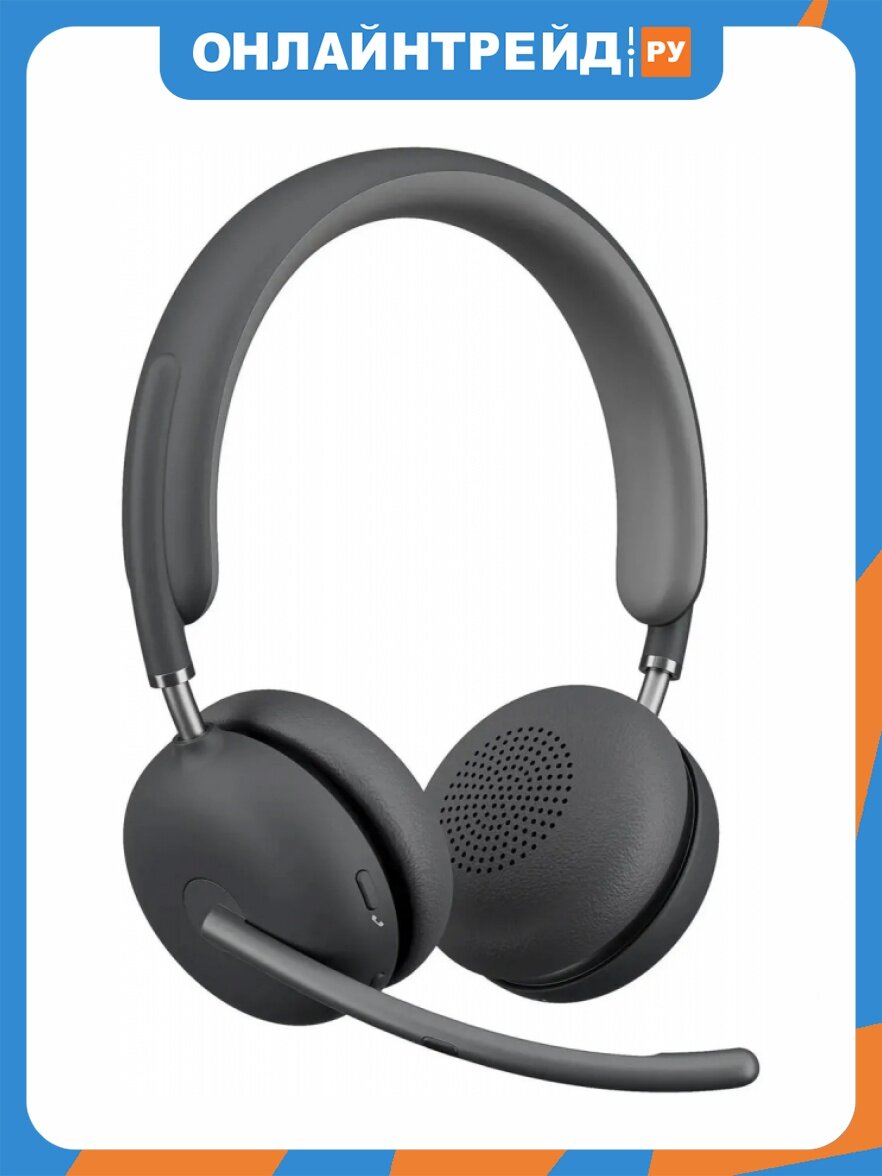 Гарнитура Logitech Zone Wireless 2 UC, беспроводная, графит