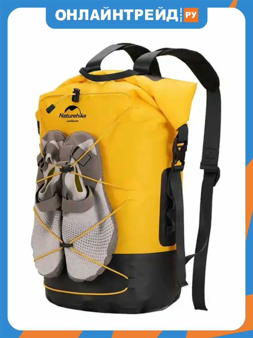 Naturehike Рюкзак туристический 40 л, ПВХ, желтый NH21FSB04-Y40L