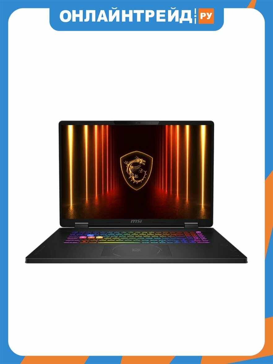 Игровой ноутбук Msi Crosshair 18 HX AI A2XWGKG-022XRU 18" QHD+ IPS 240Hz Ultra 9 275HX(2.7ГГц), 32Гб DDR5, SSD 1Тб, RTX 5070 8Гб, CR(SD), DOS, Black (9S7-184111-022