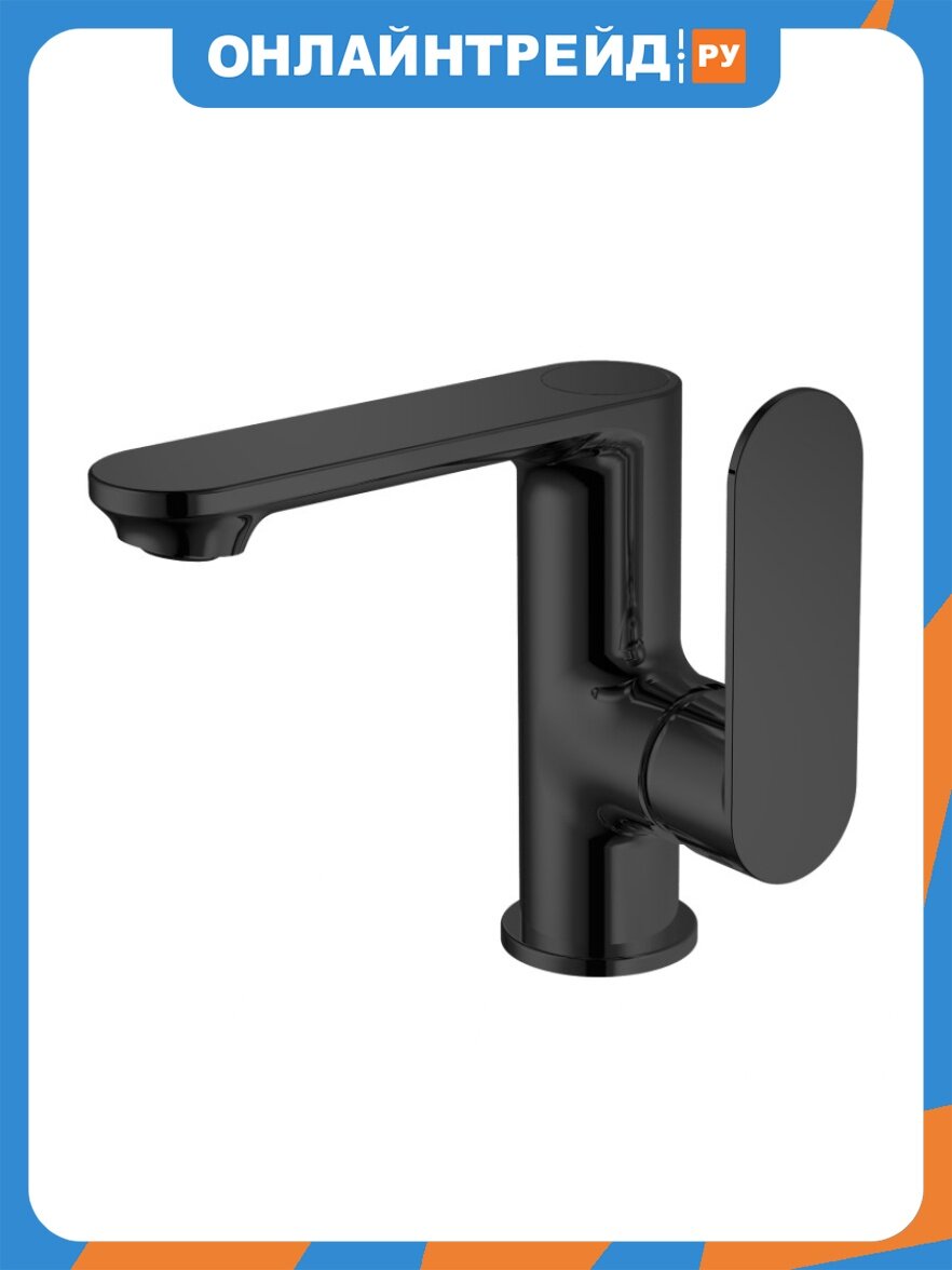 Смеситель для раковины Haiba HB12590-7 с термо дисплеем, латунь, черный