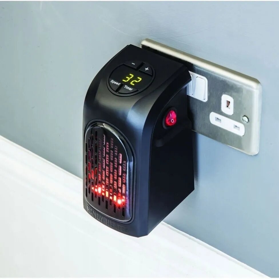Обогреватель для дома экономный Handy Heater 350вт, обогрев 5 кв. м / тепловентилятор настенный