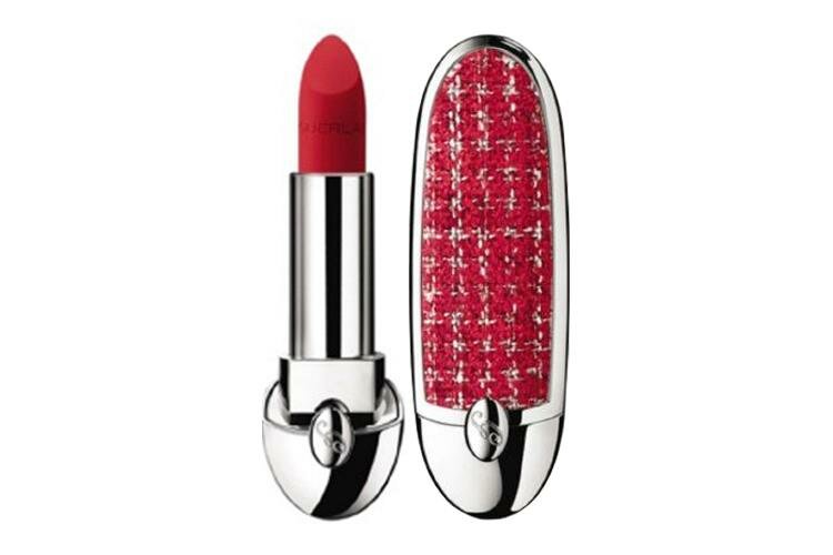 Губная помада женская GUERLAIN Carmine Shell Vintage Edition Exquisite Gemstone Silky Cream Sensation Matte 3.5г, оттенок N°880+Rouge Flower Shell