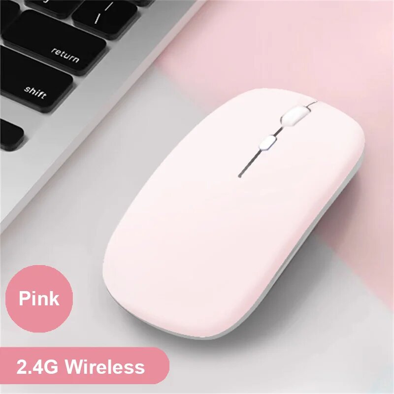Беспроводная мышь YOCUNKER розового цвета 1600DPI Розовый, 2.4G Pink