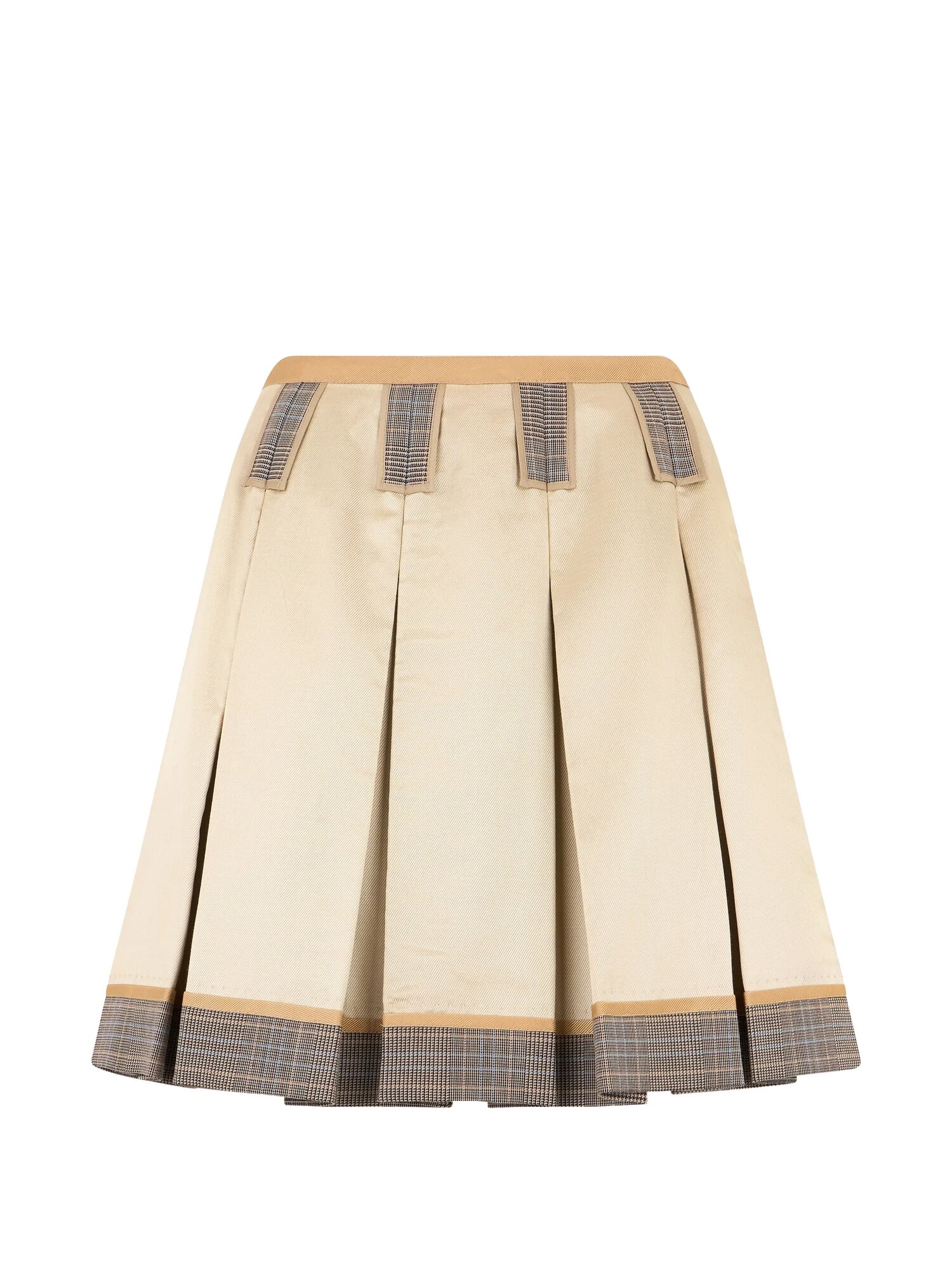 Юбка Contrasting-trim pleated short skirt