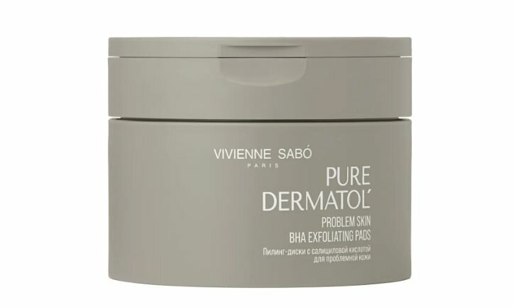 Vivienne Sabo Пилинг-диски для проблемной кожи Pure dermatol' c салициловой кислотой, 30 шт