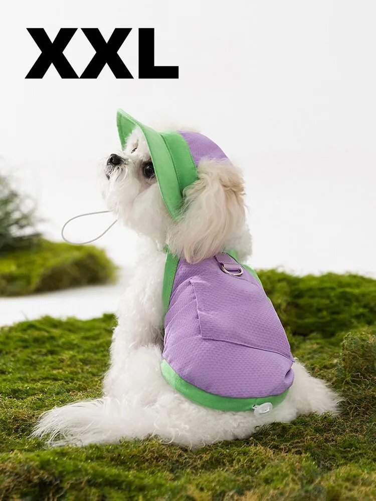 Охлаждающая Попона Для Собак XXL, Лиловый, зеленый, Летняя, дышащая, с защитой от солнца UPF50+